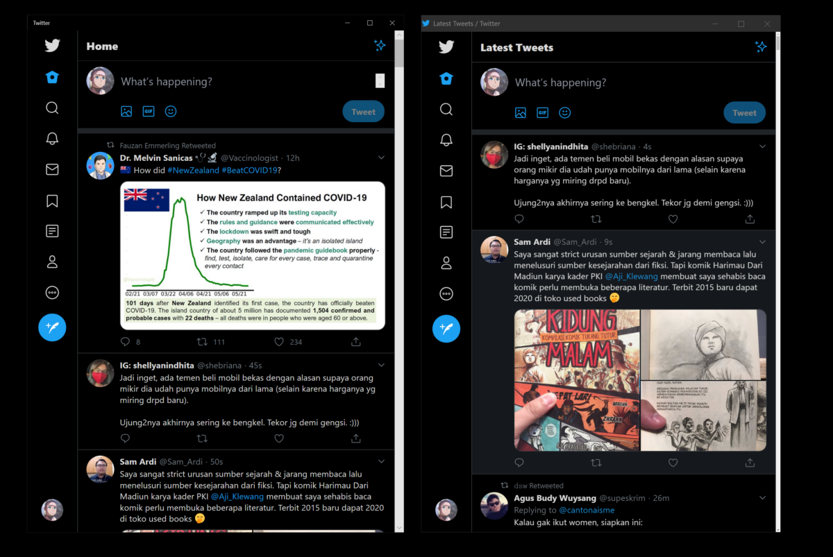 Cara Saya Twitteran di Windows 10